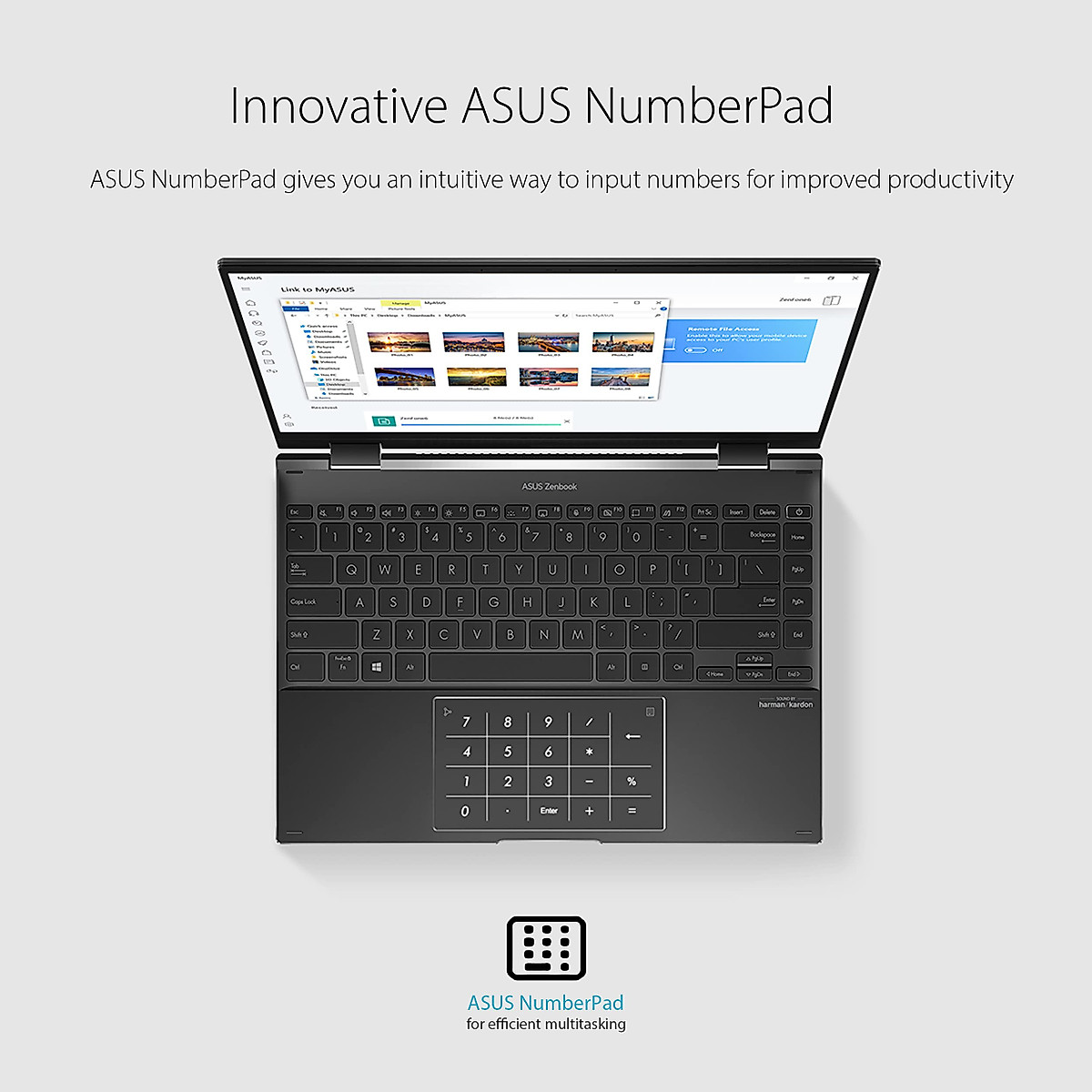 ASUS Zenbook 14 Flip OLED Ultra Slim Laptop, 14” 2.8K 16:10 OLED Touch Display, AMD Ryzen 7 6800H CPU, 16GB RAM, 1TB SSD, NumberPad, Windows 11 Home, Jade Black, UN5401RA-DB74T