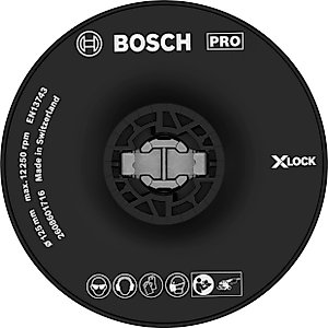 Bosch X-LOCK 2608601716 Rubber Pad (4.9 inches (125 mm) Diameter, Hard)