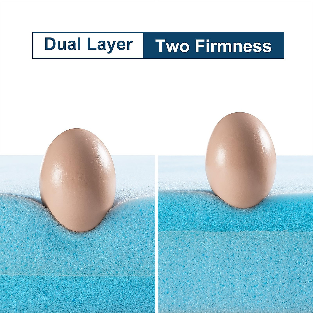 FP FLEXPEDIC FLEXEDIC 2 Inch Mattress Topper King, Premium Soft Topper for Cooling Sleep, Non-Slip Design with Removable & Washable Cover, CertiPUR-US Certified