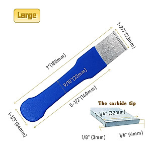 Carbide Scraper, Super Scraper Removes Residue from Steel, Aluminum, and More (Small & Large-2pcs)