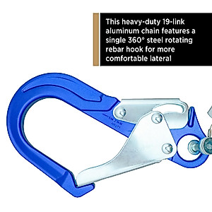 AFP Rebar Positioning Chain Assembly with Swivel Hook (Aluminum)