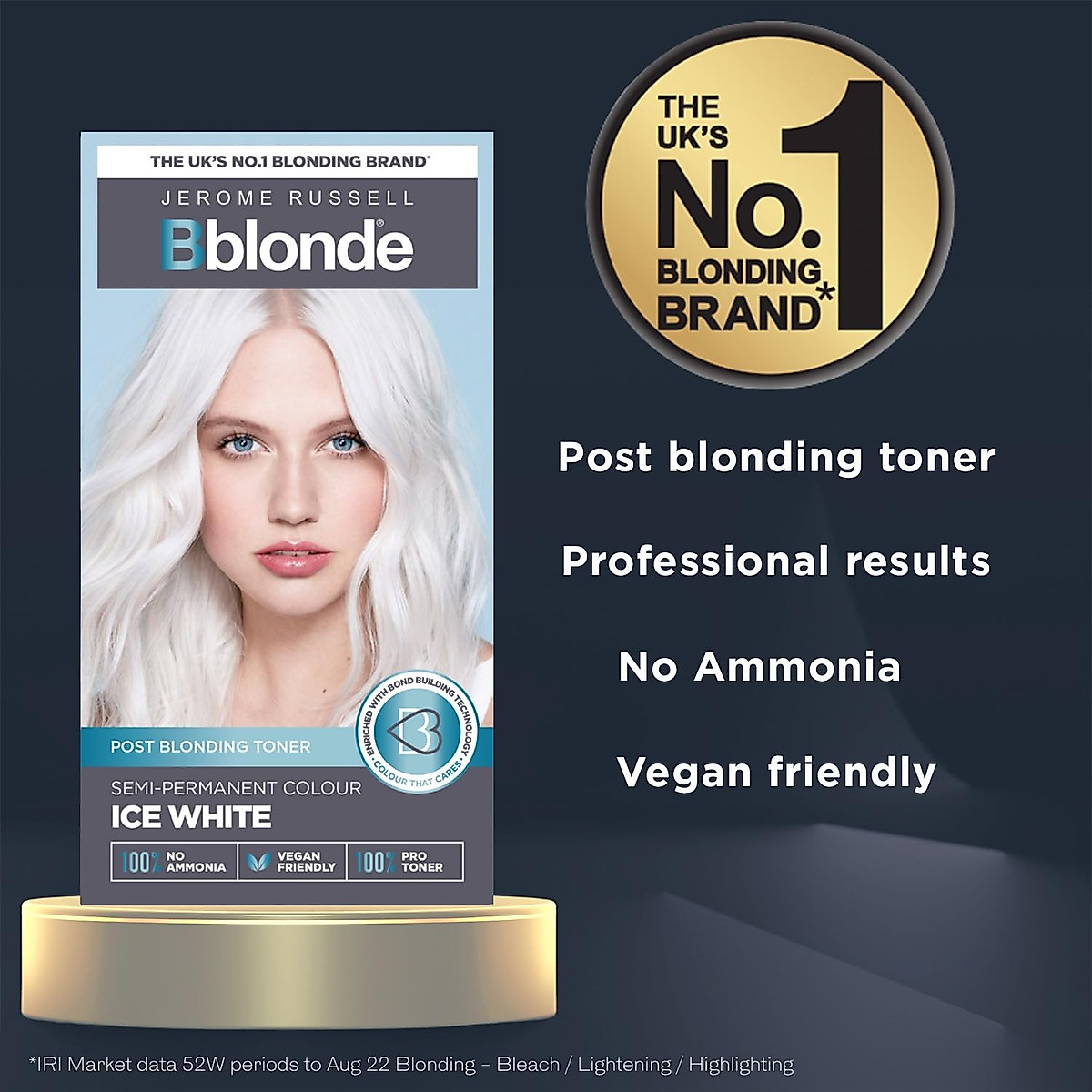 Bblonde/Jerome Russell Semi-Permanent Toner Ice White, 160 g