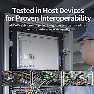 ipolex 40G QSFP+ DAC Twinax Cable, 40GBASE-CR4 Passive Direct Attach Copper Cable, 0.5m (1.64ft), for Cisco QSFP-H40G-CU50CM, Meraki MA-CBL-40G-50CM, Intel XLDACBL05, Mikrotik, Netgear, TP-Link,D-Link