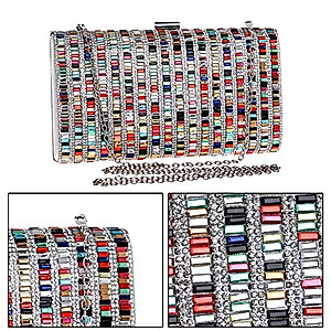 Clutches For Womens Evening Bags Purse Chain Dress Handbags Diamonds Wedding Multi Color