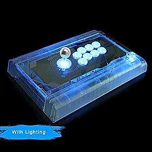 6pcs Original Qanba 30mm LED Arcade Buttons Illuminated Snap In Push Button with Blue LEDs for PC Pac Man Arcade1up Cabinet