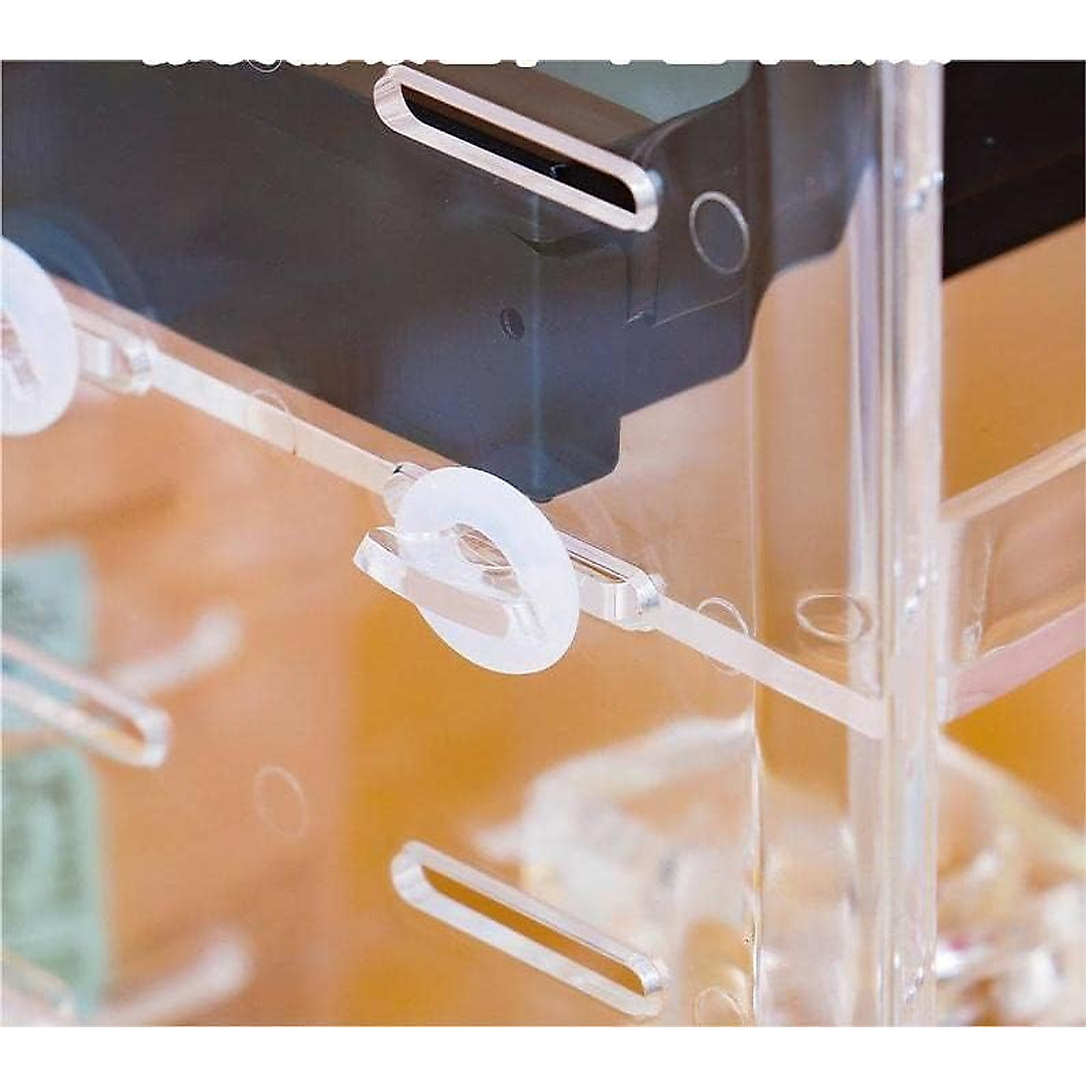 CONHENCI Large Capacity Rotating Acrylic 360 Degree Makeup Organizer 5 Layers Adjustable Cosmetic Storage Standr Best for Perfume Skincare Jewelry Display Dresser