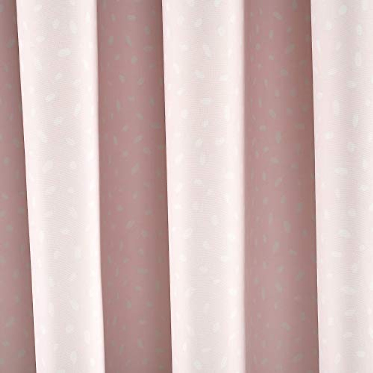 Lush Decor Pixie Fox Geo Blackout Window Curtain Panel, Single Panel, 52" W x 84" L, Pink - 100% Blackout Curtains - White & Pink Curtains for Kids & Baby - Geometric Dots - Bedroom & Nursery Decor