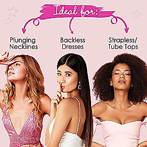 Hollywood Fashion Secrets Silicone Breast Contour Cups, Self-Adhesive, Reusable, Hypoallergenic - Size C