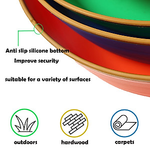 Juoe 5Pcs Stepping Stones for Kids,Non-Slip Plastic Toddler Balance River Stones for Promoting Children's Coordination Skills Obstacle Courses Sensory Toys for Toddlers Indoor or Outdoor Play