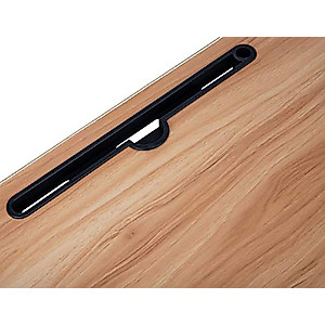 Mind Reader Woodland Collection, Portable Laptop Desk/Breakfast Table, Collapsible, Portable, Folding Legs, Beige