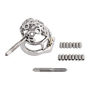 TERNENCE Chastity Cage Device Accessories M6x11mm Stainless Steel Cone Point Hexagon Socket Grub Screws 15pcs and 6mm X 1 Taper and Plug Tap Hand Thread M6 X 1mm Pitch 2pcs (M6)