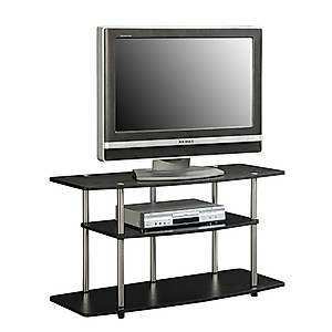 Convenience Concepts Designs2Go No Tools 46 inch 3 Tier Wide TV Stand, Black