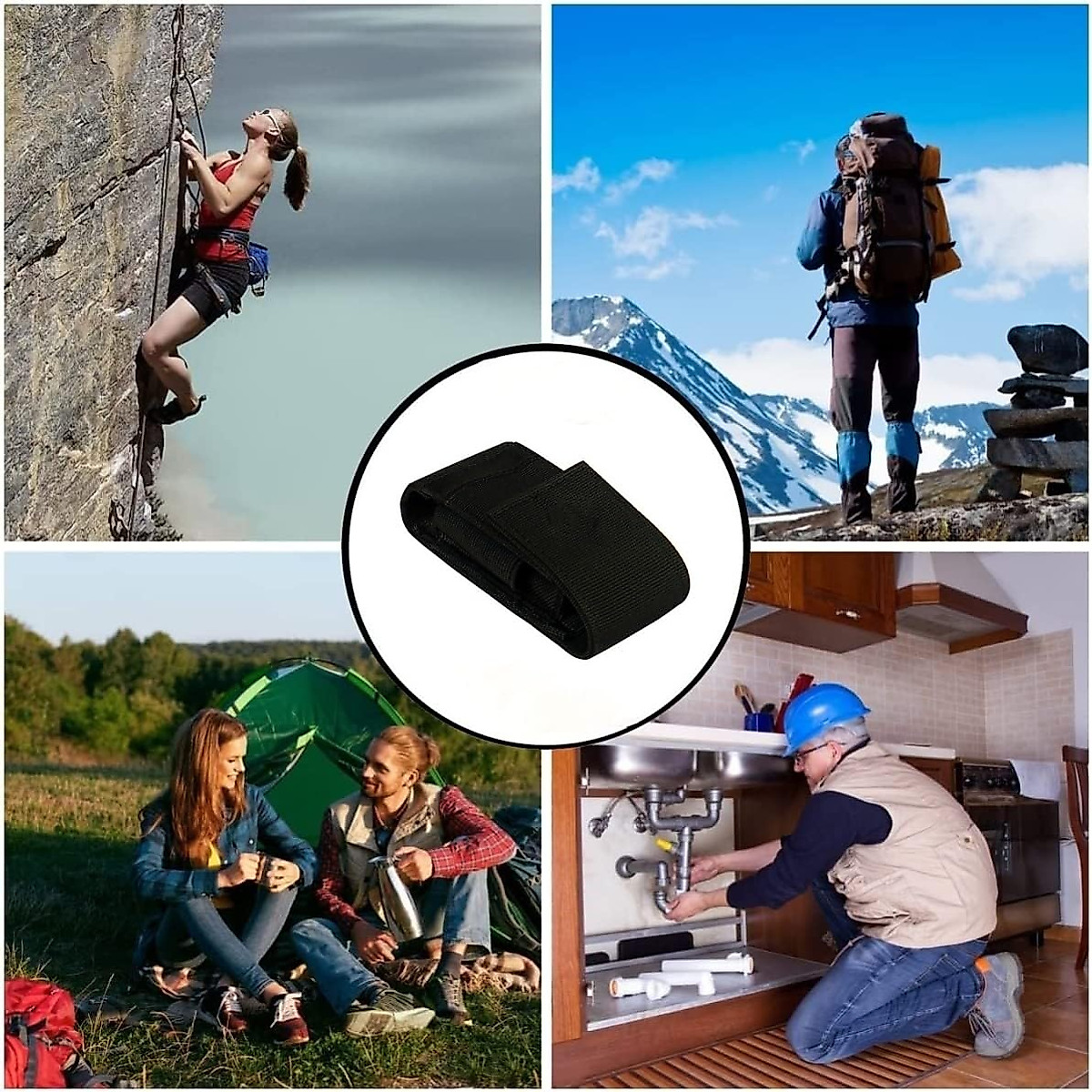 Multitool Sheath for Belt, Knife Holster Sheath for Multitools, Pocket Knife Holder, Knife Pouch Belt Sheath, EDC Belt Organizer for Folding Knife,Flashlight,Mini Pen