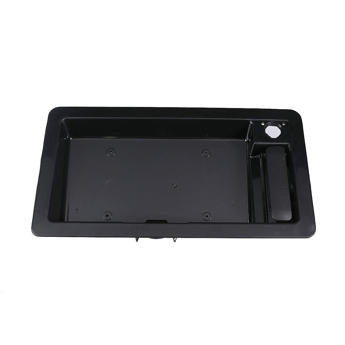 YRANZO Exterior Rear Door Handle for Ford 1992-2008 E150 E250 E350 Econoline Replace 6C2Z-15434A20-AA F6UZ-15434A20-AAA Back Cargo Door Handle with License Plate Tag Bracket 1PC