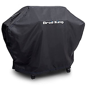 Broil King 68487 Heavy Duty PVC Polyester Grill Cover,Black, 58-Inches
