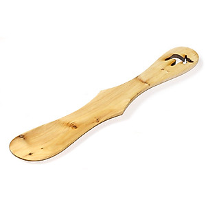 Butter knife - Handmade from Nordic untreated Juniper wood - Unique Elk Shape Handle