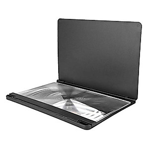 Universal Mobile Phone Screen Magnifier,Portable 12 inches 4~6 Times Zooming Folding Phone Holder Stand Bracket Optical Magnification Cellphone Magnifier for Movies,Videos