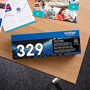 Brother TN-329BK Toner Cartridge, Black, Single Pack, Super High Yield, Includes 1 x Toner Cartridge, Genuine Supplies