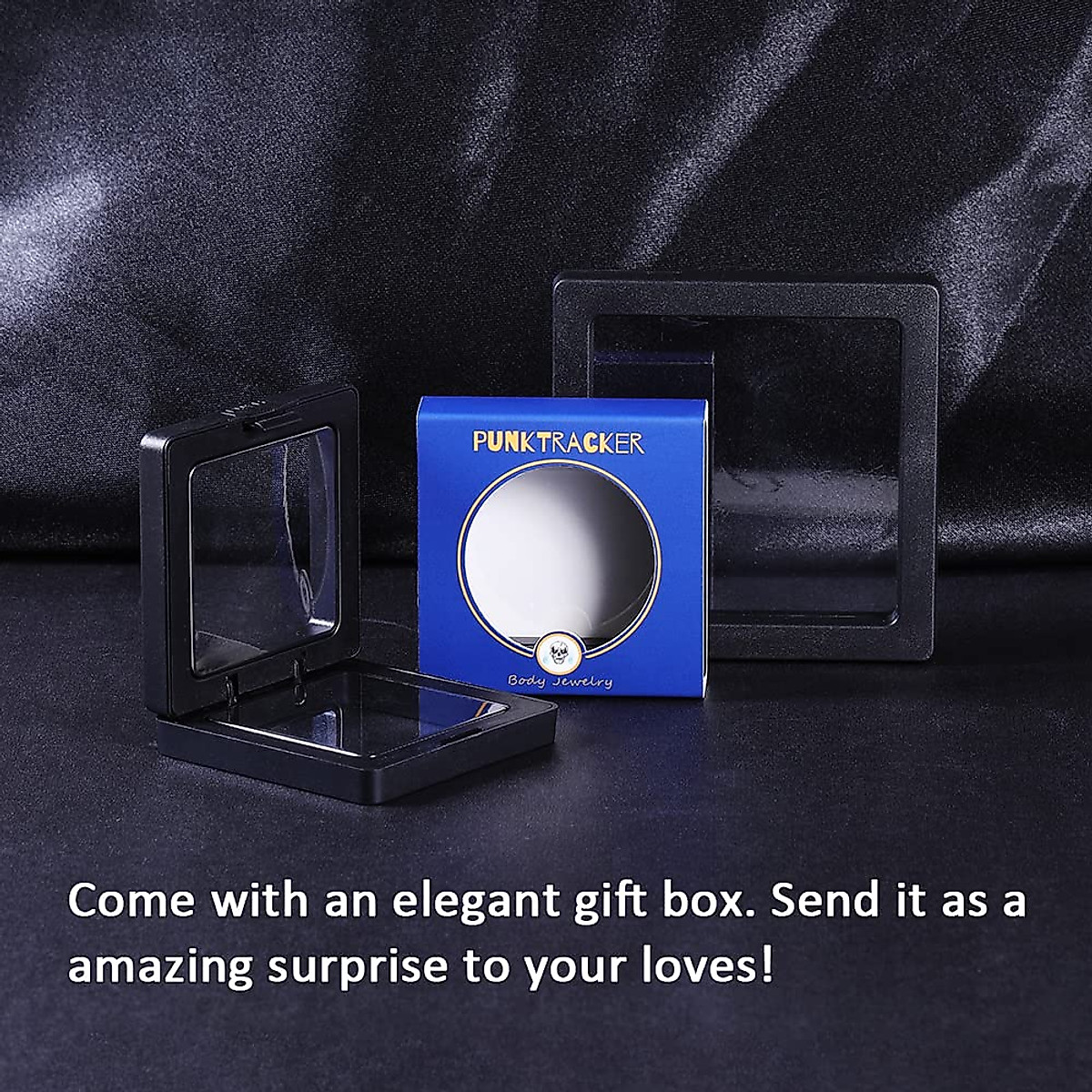 PunkTracker 14g/16g/18g/20g ASTM F136 Titanium Piercing Kit Taper Insertion Pin for Threadless Push In Tragus Helix Lip Nose Helix Piercing Jewelry Cartilage Earrings Labret Studs Nose Stud Stretcher