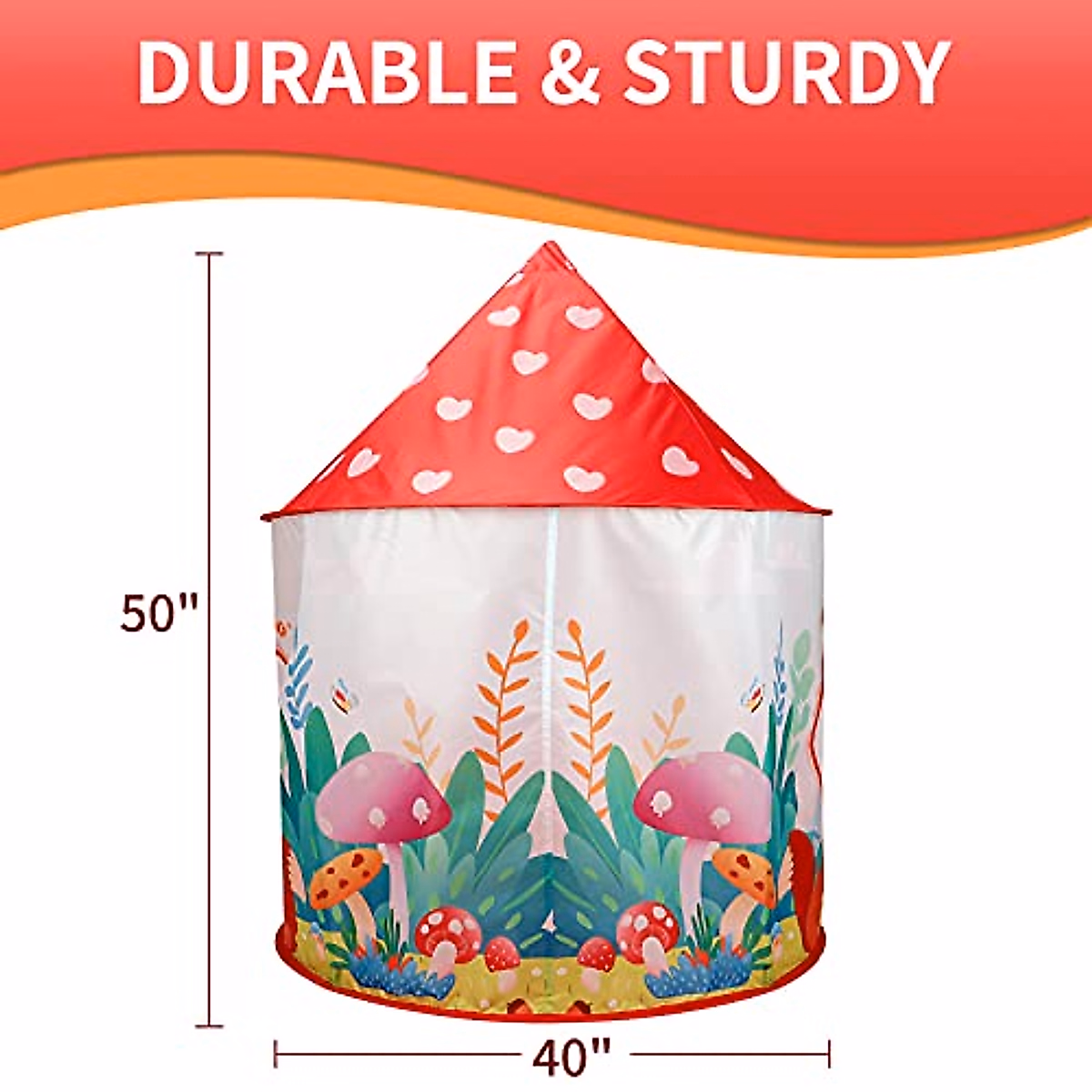 Mushroom Kids Play Tent Space Themed Indoor Play Children House for Boys and Girls (Mushroom)