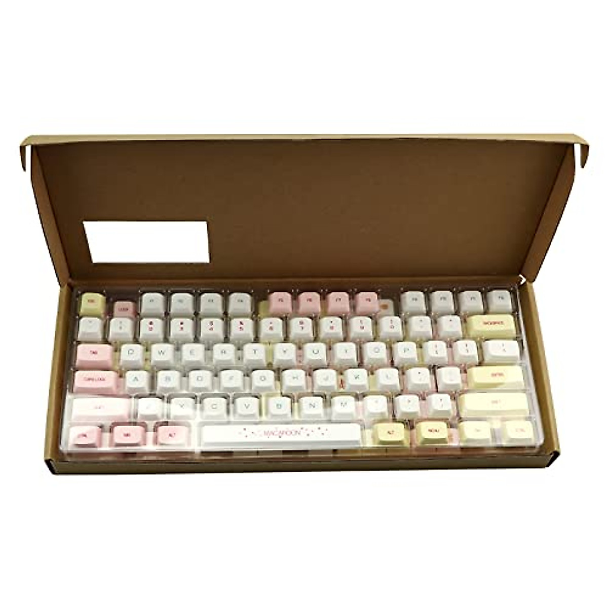 ZMX Macaroon PBT Dye-Sublimation Keycap,XDA Profile 136 Keys Custom Keycaps Set for MX Switch Mechanical & Gateron Optical Gaming Keyboards