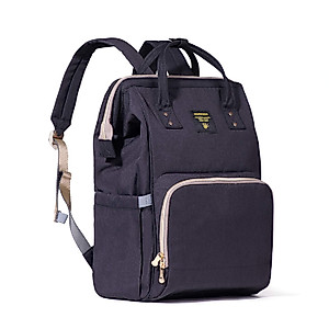 SUNVENO Diaper Bag Backpack Large Capacity Baby Bags Multifunction Travel Backpack for Mom and Dad, Black