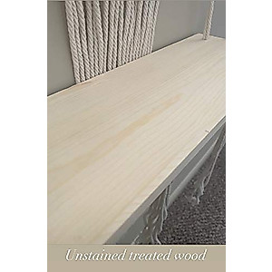 Shaelin Home, Macrame Shelf, Macrame Wall Hanging Shelf, Boho Decor, Floating Shelf, Boho Hanging Shelf, Beach House Wall Decor, Wall Shelves, Macrame Boho Decor, Hanging Plant Shelf