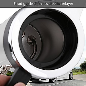 Car Kettle Boiler 450ml Car Heating Travel Cup Stainless Steel Mug Car Coffee Cup Warmer with DC 12V Charger for Car