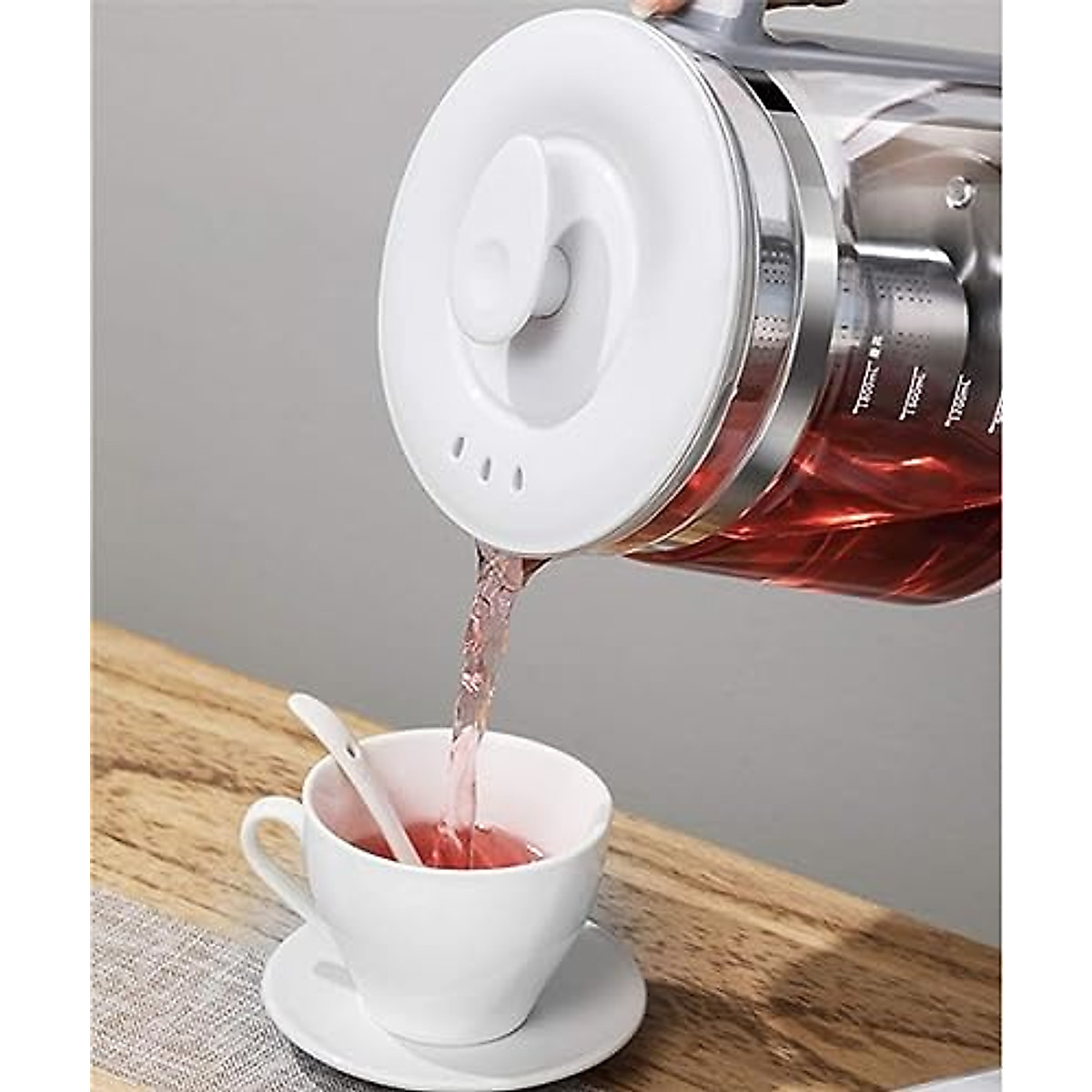 Electric Kettle 1.8L Large Capacity Glass Health Pot Multifunction Cooking Tea Soup Flower Teapot Automatic Electric Stew Bird's Nest Pot Electric Kettle