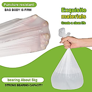 WVLIROD Small Trash Bags 240 Counts 6 Gallon 24 Liters Garbage Bags Wastebasket Bin Liners Plastic Trash Bags for Bathroom Bedroom Office Trash Can