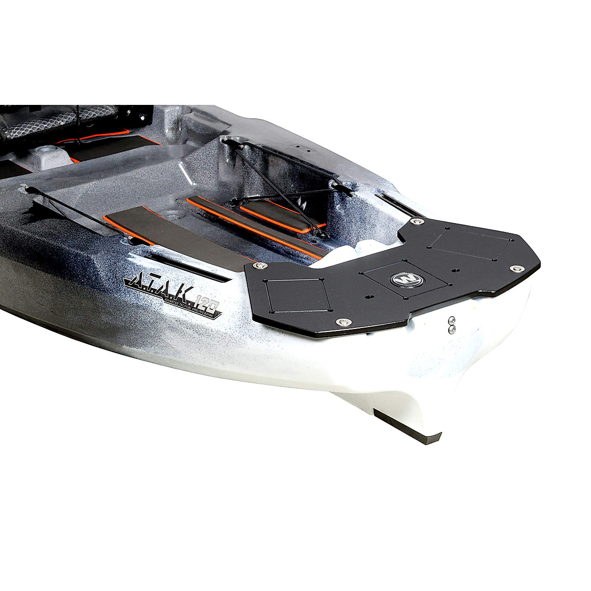 Wilderness Systems Kayak Stern Mounting Plate Gen 2 | Fits ATAK 120 Kayaks | Torqueedo Motor Mount | Kayak Power Pole Mount | Kayak Accessory Mount, One Size, Black (8070229)