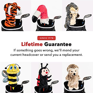 Daphne’s Flamingo Hybrid Headcover | Premium Hybrid and Fairway Wood Headcovers | Funny Golf Club Covers | Stylish Protection for Your Clubs | Men's Golf Gear | Hybrid Headcover for Men and Women