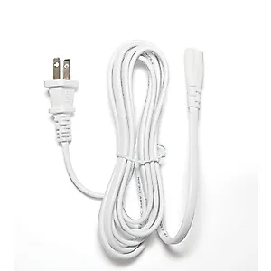 [UL Listed] OMNIHIL White 10 Feet Long AC Power Cord Compatible with SONOS SUB Wireless Subwoofer