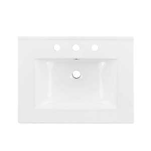 Modway EEI-3766-WHI Cayman 24" Bathroom Sink, White