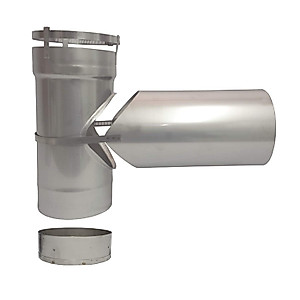 Rockford Chimney Supply Stainless Steel Flexible Chimney Liner Tee Kit, 6 Inch x 25 Feet with Blanket Insulation Kit