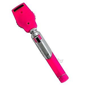 Premium Double Handle Otoscope Set -Otoscope/Great for School -Cynamed (PINK)