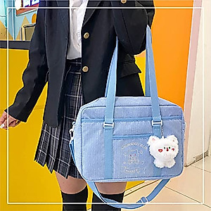 Freie Liebe Corduroy Ita Bag for Women kawaii Cute Bags Girls School Tote Bag Crossbody Handbags