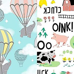 The Honest Company Clean Conscious Diapers | Plant-Based, Sustainable | Above It All + Barnyard Babies | Super Club Box, Size 1 (8-14 lbs), 160 Count