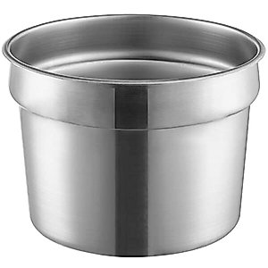 TrueCraftware 11 Qt. Vegetable Inset Pan Stainless Steel - for Soup Warmer and Soup Chafer Soup Pot Soup Station Applicable for Kitchen Hotel Catering Restaurant Buffet Parties Banquets