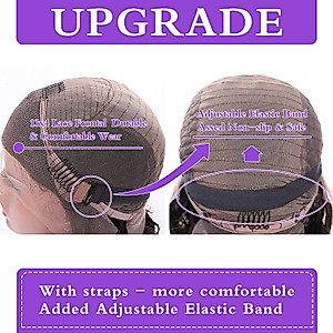 Vlaty Wear and Go Glueless Wigs Human Hair for Beginners 13x4 Body Wave Lace Front Wigs Human Hair Pre Plucked 180% Density HD Transparent Lace Frontal Wigs Human Hair Wig for Women 14 Inch