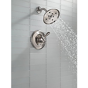Delta Faucet Linden 17 Series Dual-Function Shower Handle Valve Trim Kit, Stainless T17094-SS (Valve Not Included) 9.00 x 8.00 x 0.05 inches