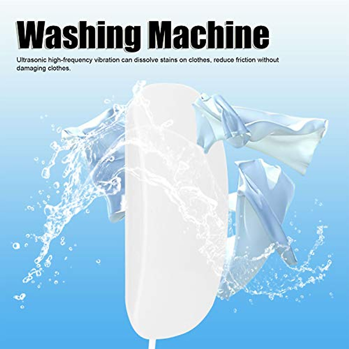 USB Automatic Washer, Easy to Use Portable Ultrasonic Washing Machine, for Home Time?Saving Water?Saving School