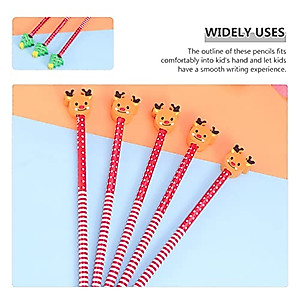 TOYANDONA 40Pcs Christmas Pencils with Erasers Toppers, Assorted Christmas Pencils for Kids Students Xmas Stocking Stuffers Christmas Party Favors Classroom Rewards Prizes (Random Style)