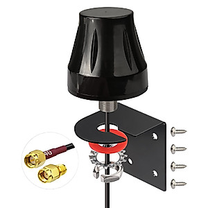 Bingfu 5dBi SMA Male Antenna Outdoor Fixed Bracket Wall Mount Waterproof Garage Door Gate Opener Antenna SMA/RP-SMA Antenna Extender