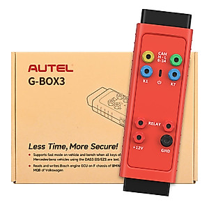 Autel 2024 G-BOX3 Accessory Tool, Upgraded of Gbox2, Gbox3 Key Programming Adapter for Mercedes-Benz/for BMW, Writing Boot Mode Bench Method, Works W/MaxiIM IM508(S) + XP400, IM608 PRO II, IM608S II
