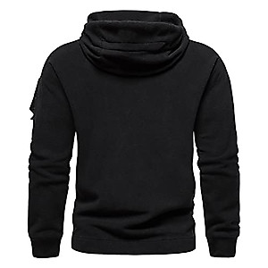 Cute Hoodies, Hip Hop Y2K Hoodie Pullover Sweatshirt For Men Fleece Pockets Pullover Sweatshirts Mens Fall Clothing Hoodies Graphic Pink Devil Hoodie Mgk Trendy Hoodie (3XL, Black)