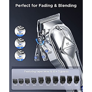 Limural Professional Hair Clippers and Trimmer Kit for Men - Cordless Barber Clipper + T Blade Outliner, Complete Hair Cutting Kits with 13 Premium Guards, LED Display, Taper Lever & 5 Hrs Runtime