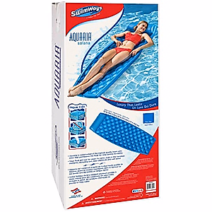 SwimWays Aquaria Solana Lounge - Durable Aqua Cell Foam Pool Float - Blue