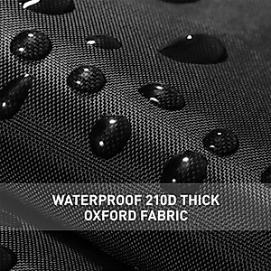 BAHULA Bike Cover Outdoor Storage Waterproof, 210D Heavy Duty Bicycle Cover, Mountain Road Bike Cover with Lock Holes - Dust, Rust, and UV Protection,Black,190X65X98cm