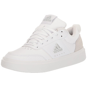 adidas Women's Park ST Sneaker, White/White/Silver Metallic, 8